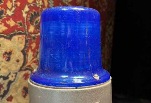 Сигнальный синий маяк с пультом управления