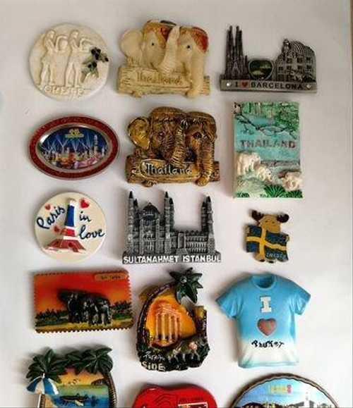 Коллекционные магниты и сувениры из разных стран