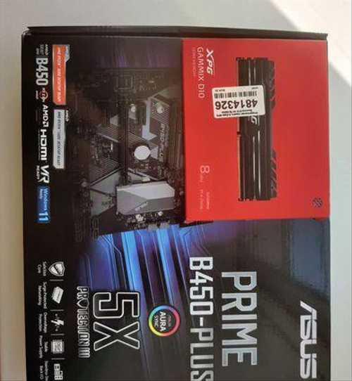 Связка Ryzen 5600G + Asus Prime B450M Plus + 16 гб