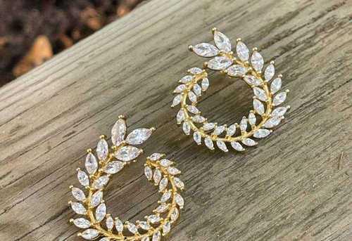 Серебряные серьги Chopard