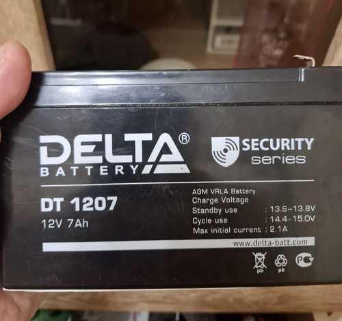 Аккумулятор delta dt 1207