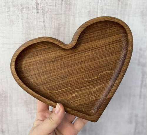 Менажница деревянная Сердце