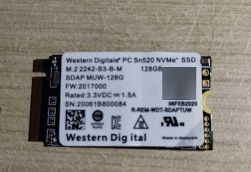 Жесткий диск SSD M.2 2242 128Gb WD SN520 nvme