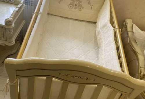 Детская кроватка- качалка,Baby ltalia