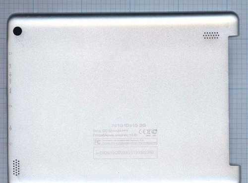 Задняя крышка для Digma iDs10 3G серебристая