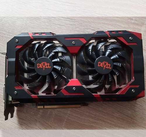 Видеокарта rx580 8gb red devil