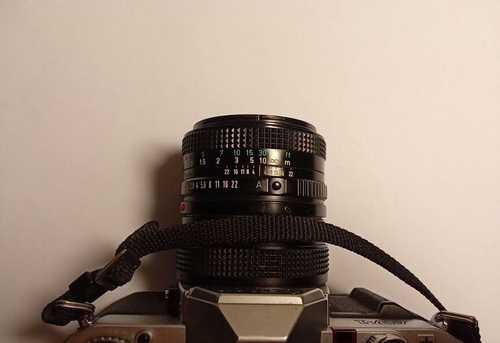 Плёночный зеркальный фотоаппарат Canon AV-1 FD 50