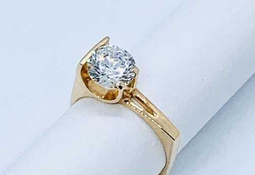 Золотое кольцо 16,5 размер 585 пробы