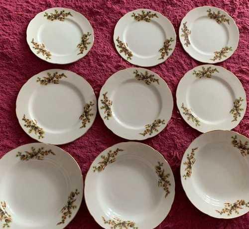 Набор фарфоровых тарелок MS China Japan