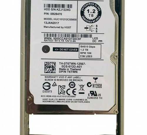 Жесткий диск Dell 1.2TB 0T6TWN T6TWN SAS 2,5