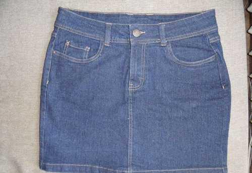Юбка джинсовая размер 46