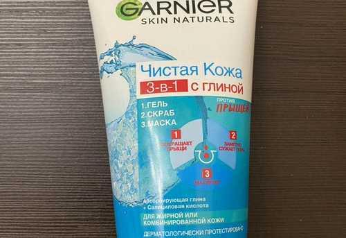 Garnier чистая кожа 3 в 1