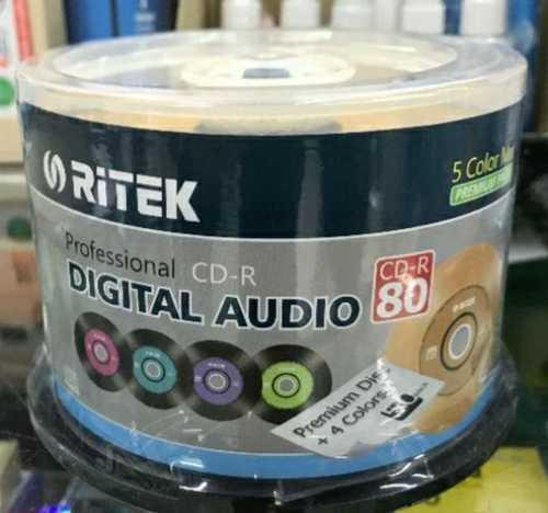 CD-R диски ritek digital audio 700 cake (по 50 шту