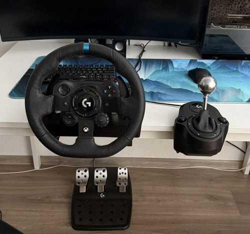 Игровой руль logitech g923 с кпп