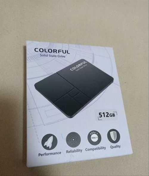 Диск SSD 512Gb. Новые. Colorful SL500, 500/450 Mb