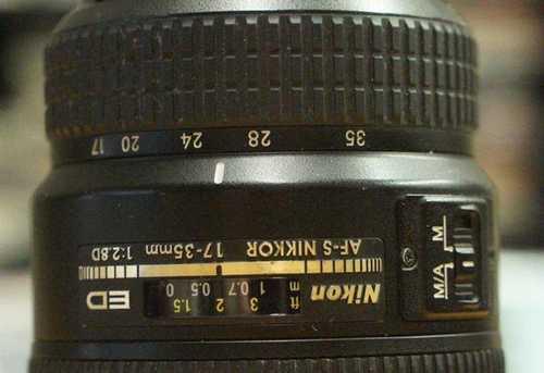 Nikon AF-s 17-35mm F2.8 Made Japan