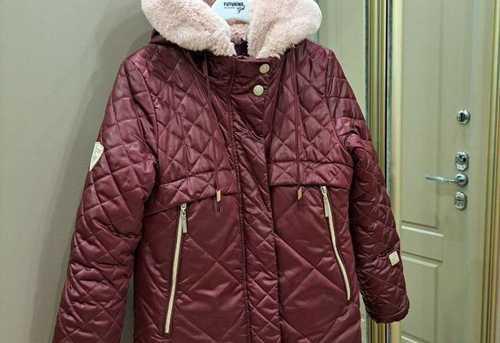 Пальто alpex для девочки зимнее 140
