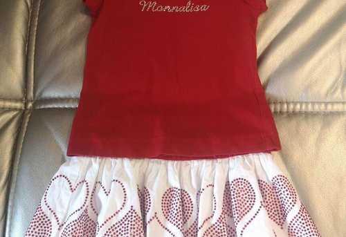 Комплект футболка и юбка Monnalisa