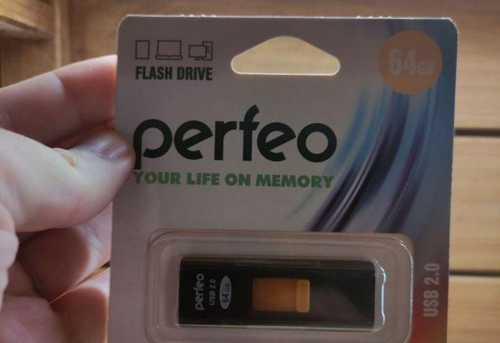 Perfeo USB Drive 64GB S02 Black PF-S02B064