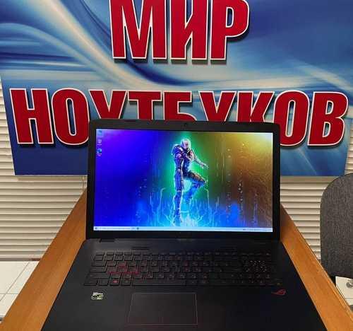 Игровой Asus Rog,i7 8 ядер,17"IPS,GTX,16gb