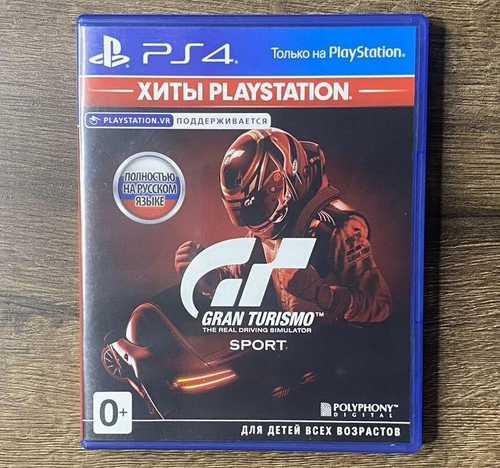 Grand Turismo Sport диск для PS4