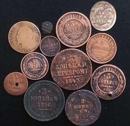 Монеты старинные одним лотом