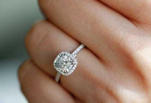 Помолвочное кольцо с бриллиантом 0.4