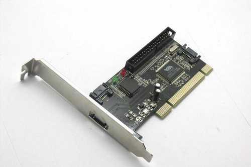 Контроллер SATA x 3 порта + IDE PCI