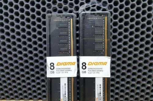 Оп память DDR4 8Gb 3200MHz digma dgmad43200008S