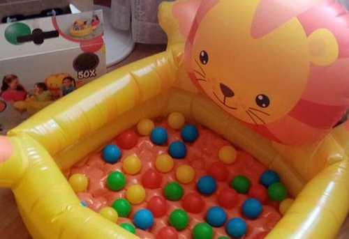 Детский надувной сухой бассейн