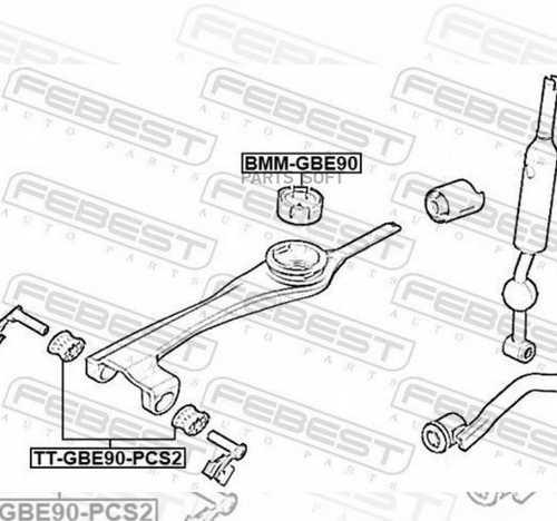 Втулка кулисы переключения передач\ BMW E36/E46/E90 95