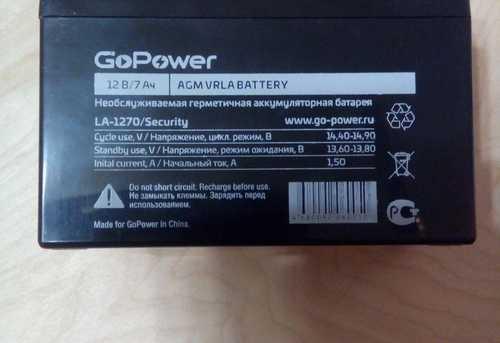 Аккумулятор для ибп GoPower LA 1270 Security