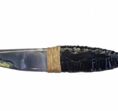 Ритуальный нож Атам из Обсидиана и Агата 96