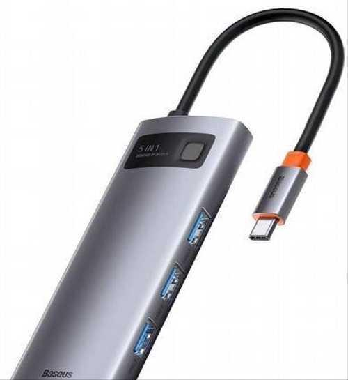 USB-концентратор Хаб Hub Baseus Metal Gleam Series