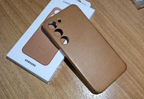 Чехол для Samsung Galaxy S23 Leather Case (Оригин)