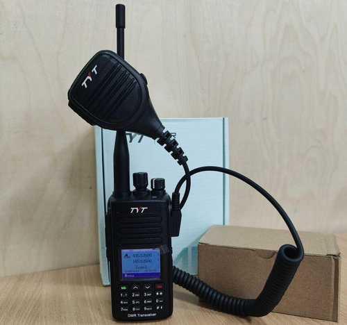 Рация TYT MD-UV390 10W AES256 с тангентой TYT