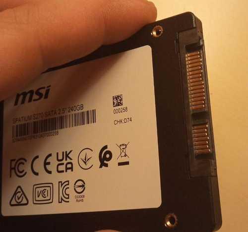 MSI spatium SSD 240 GB