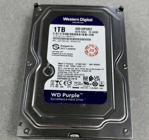 Жесткий диск WD Purple WD10purz