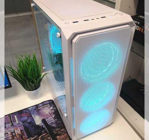 Белый игровой пк на i5 12400f RTX3050