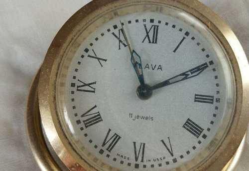 Часы будильник СССР Слава