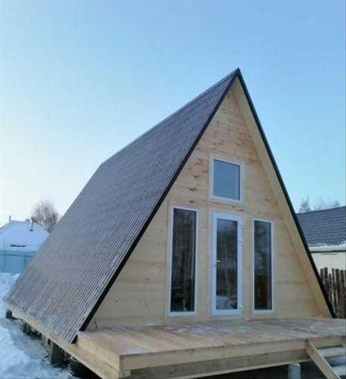 Дом в стиле A-Frame 6x6 под ключ