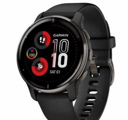 Garmin Venu 2 Plus GPS/Черный Case/Silicone Band