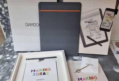 Интелектуашьный блокнот wacom Bamboo slate A5