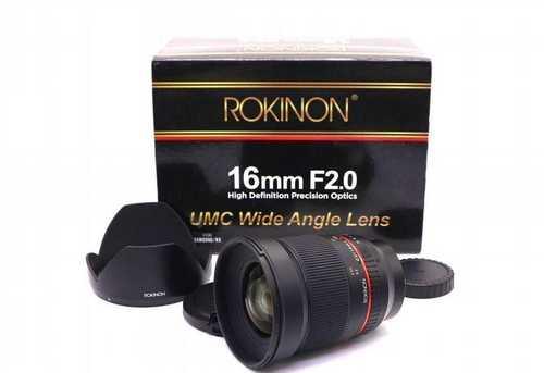 Rokinon 16mm f/2.0 ED AS UMC CS Samsung NX в упако