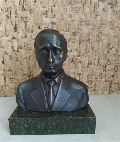 Статуэтка Путин.Бронза+камень