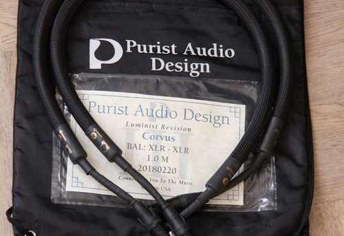 Purist Audio Design Corvus XLR межблочный кабель