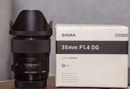 Sigma Art 35mm f/1.4 для canon
