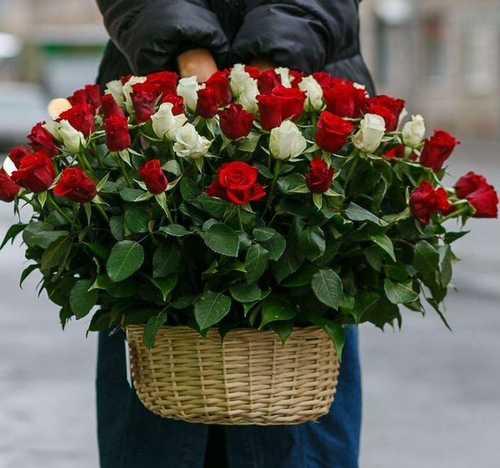 Цветы Розы Букет 101 доставка Волгоград