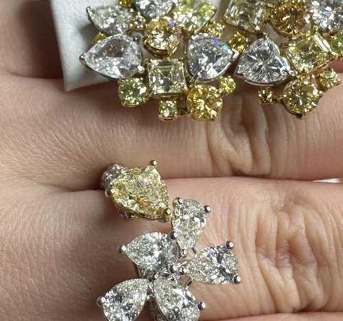 Кольцо с бриллиантами 3,77 ct