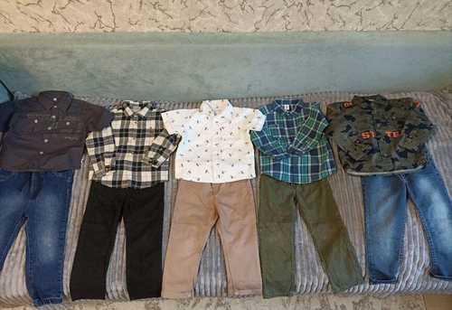 Джинсы и рубашки на мальчика 86-92-98-104р